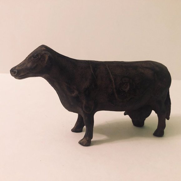 Other | Vintage Cast Iron Cow 65 Inch Long Dairy Cow Farm Animal Figure ...